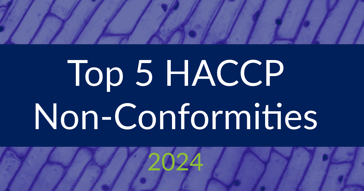 2024 Top 5 HACCP Non-Conformities - Safe Food Alliance